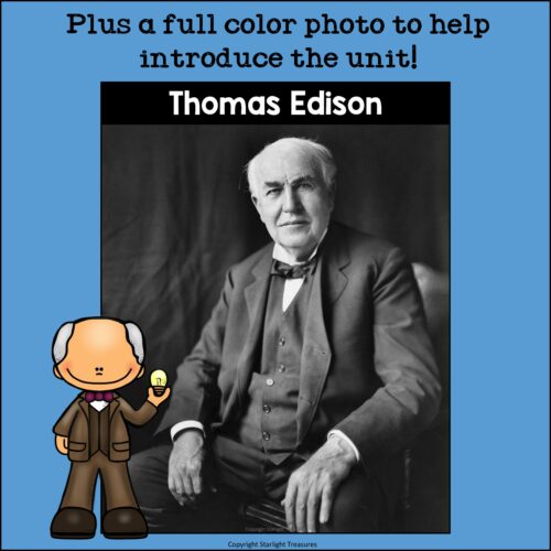 Thomas Edison Mini Book for Early Readers: Inventors | Made By Teachers