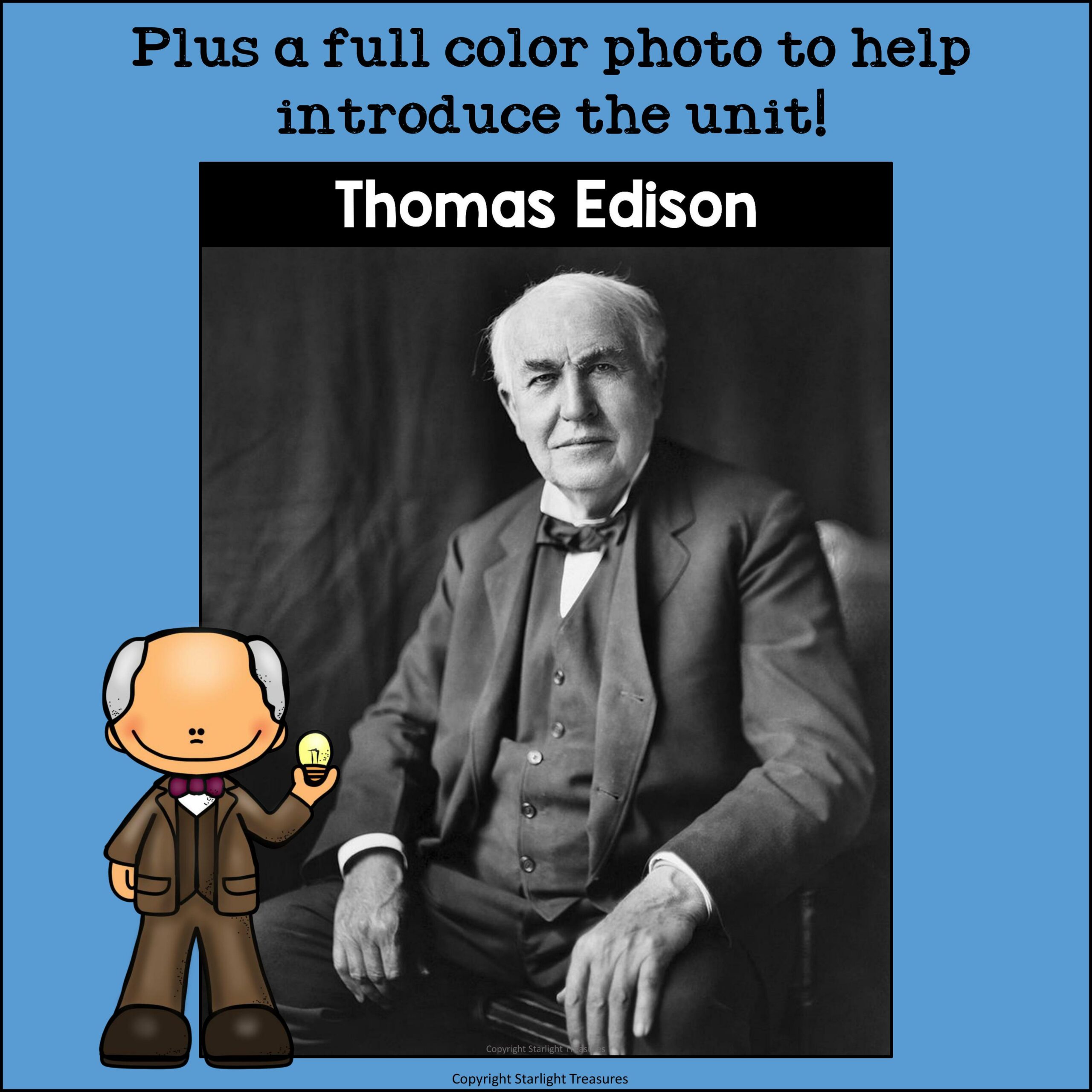 Thomas Edison Mini Book for Early Readers: Inventors | Made By Teachers