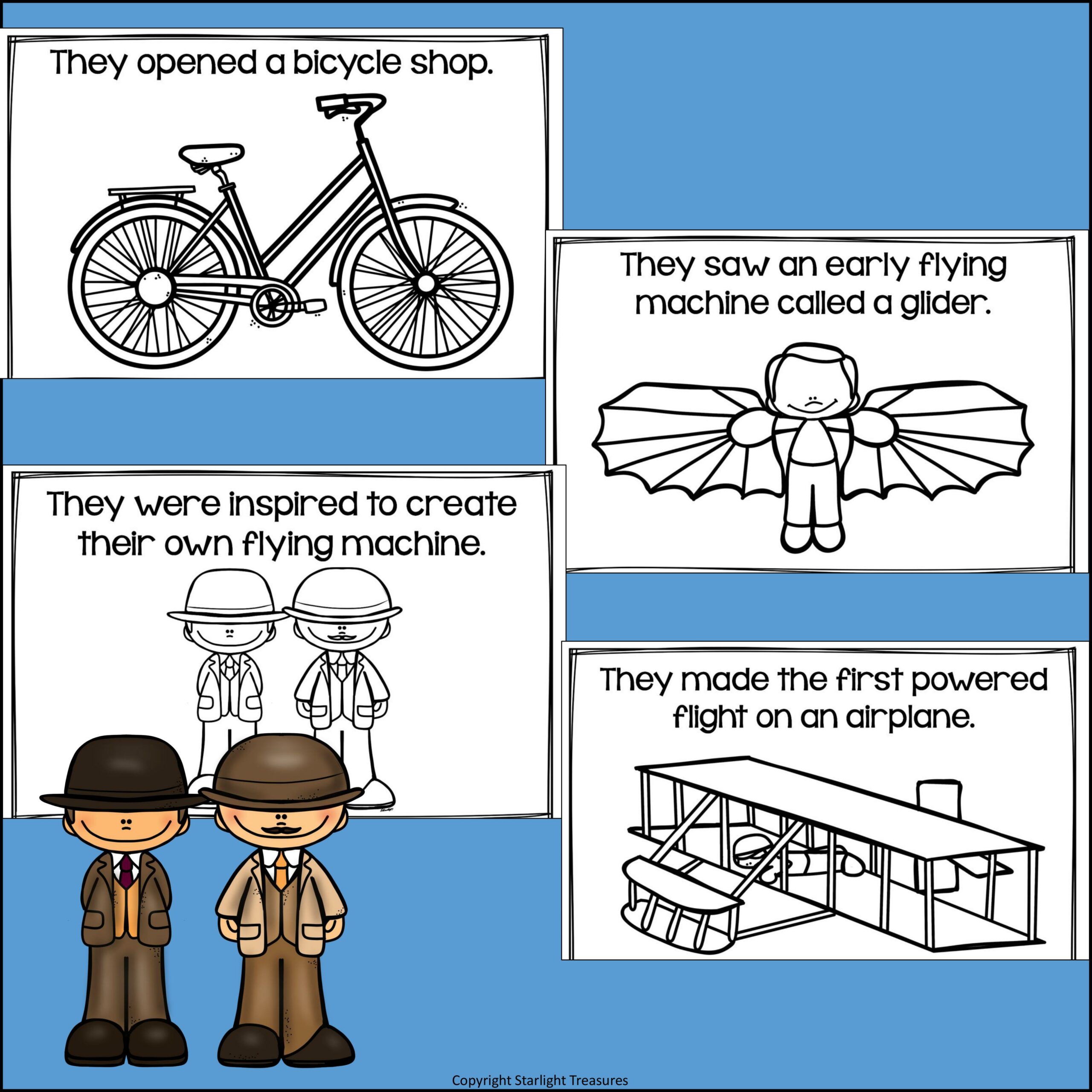 Wright Brothers Mini Book for Early Readers: Inventors | Made By Teachers