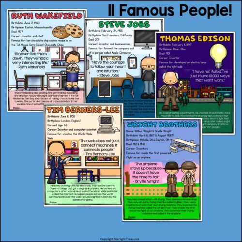 Inventors Fact Sheets for Early Readers | Made By Teachers
