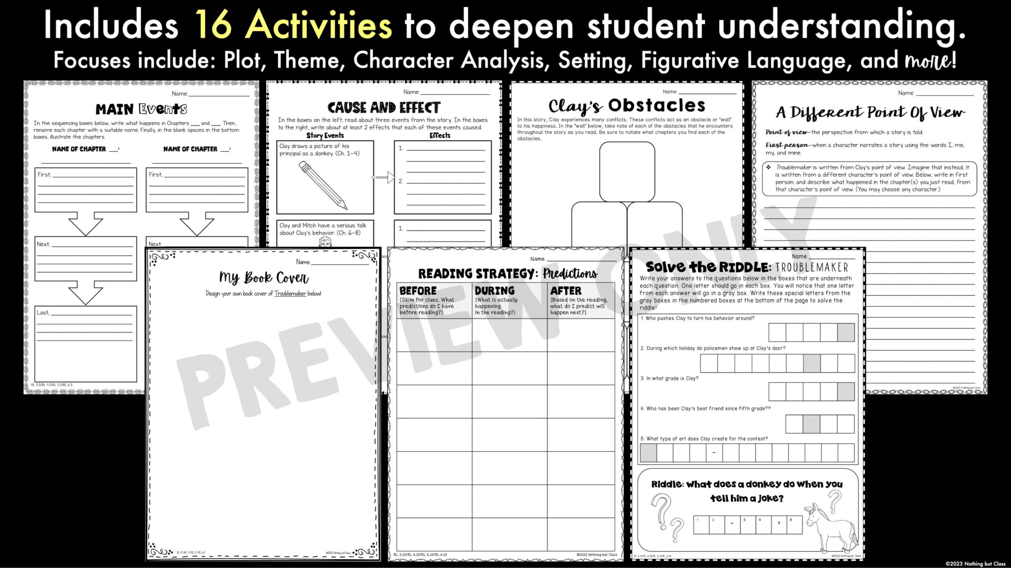 Troublemaker by Andrew Clements | Activities and Projects | Made By ...