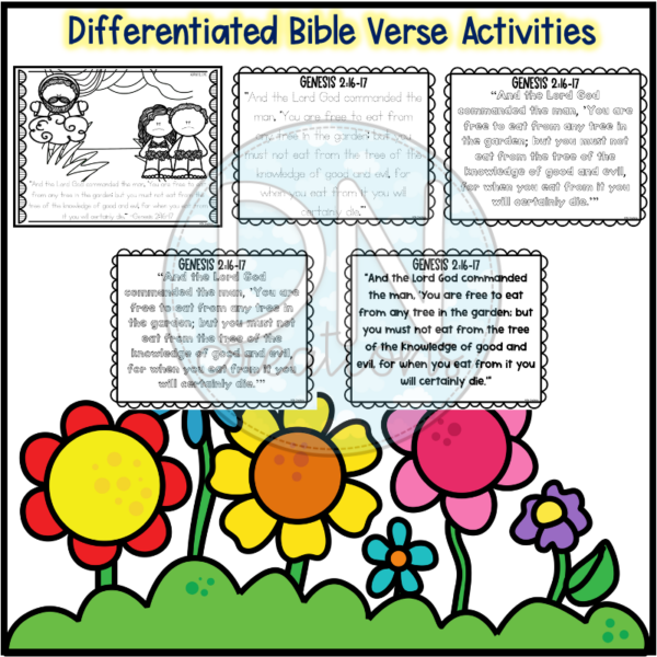 Adam and Eve Bible Activities l Adam and Eve Worksheets for Sunday ...