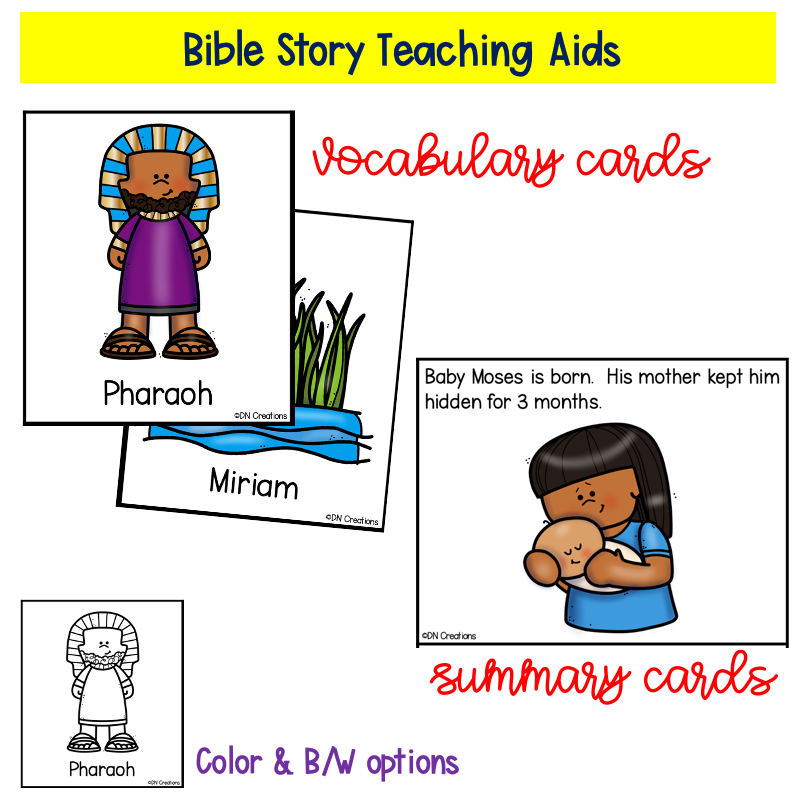 Moses Bible Activities l Birth of Moses Lesson l Baby Moses Worksheets ...