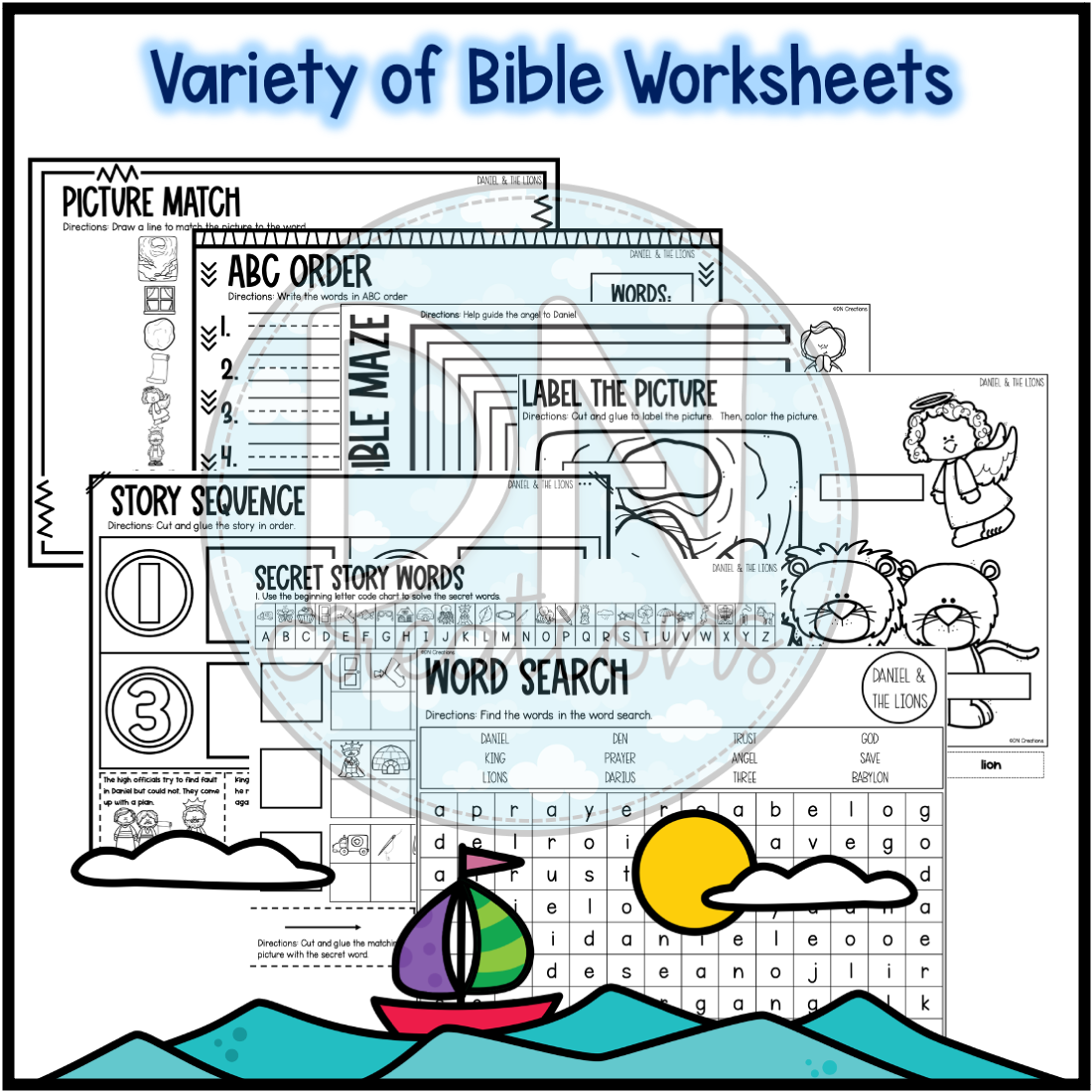 Bible Activities Daniel and the Lions l Daniel Bible Study l Daniel and ...