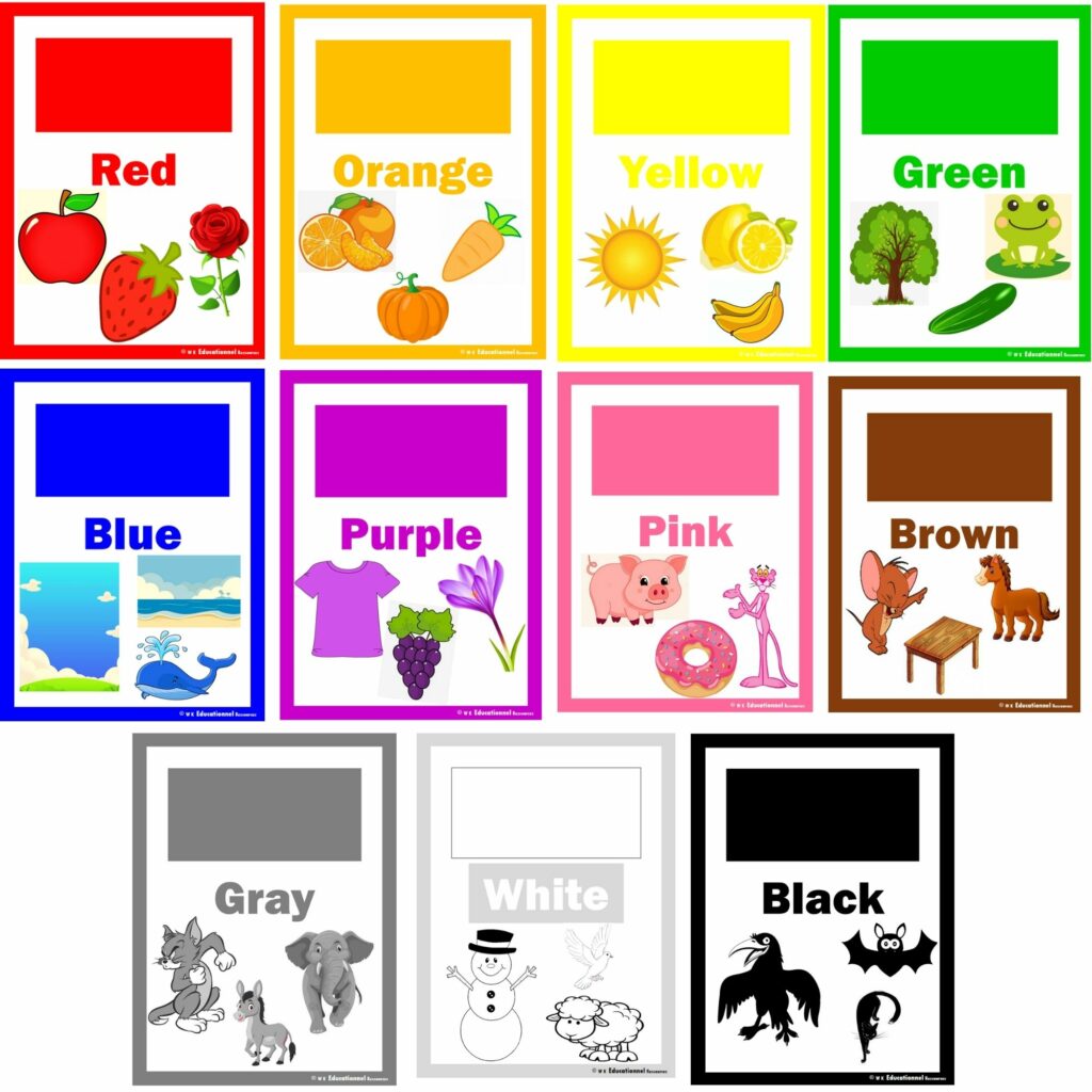 Bright Colors Posters & Activity Cards Rainbow Classroom Decor | Made ...