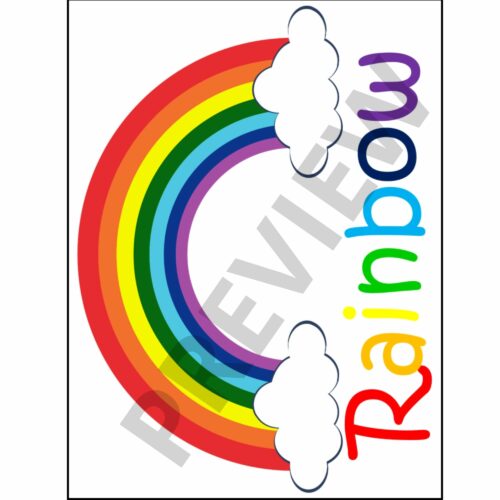 Bright Colors Posters & Activity Cards Rainbow Classroom Decor | Made ...