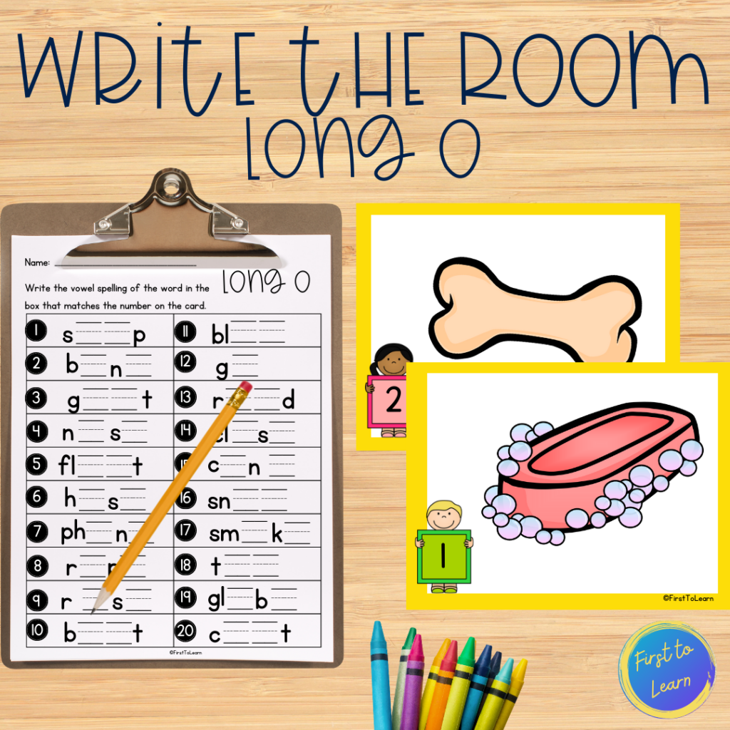 Long O Write The Room Phonics Activity | Made By Teachers