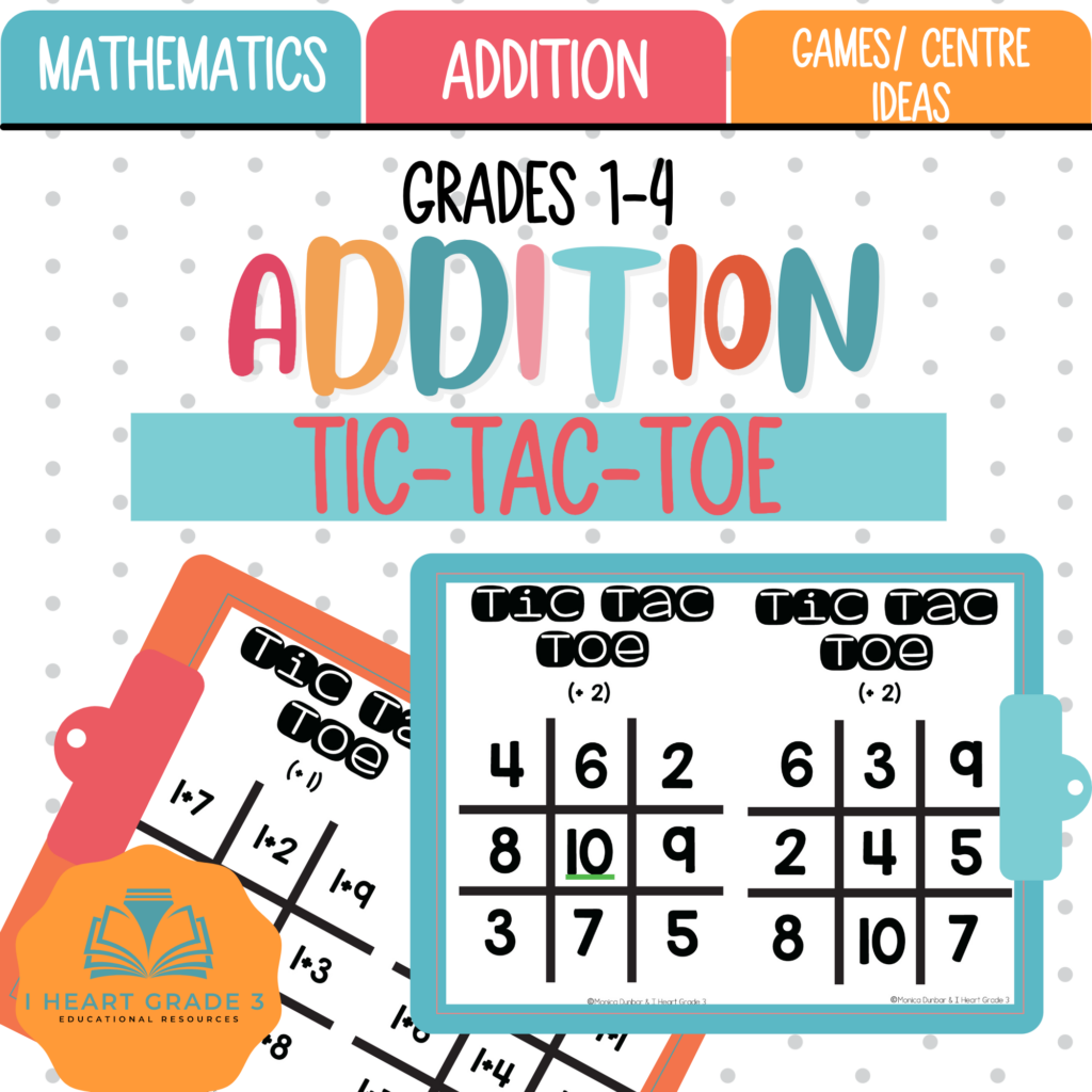 Addition Tic-Tac-Toe | Made By Teachers