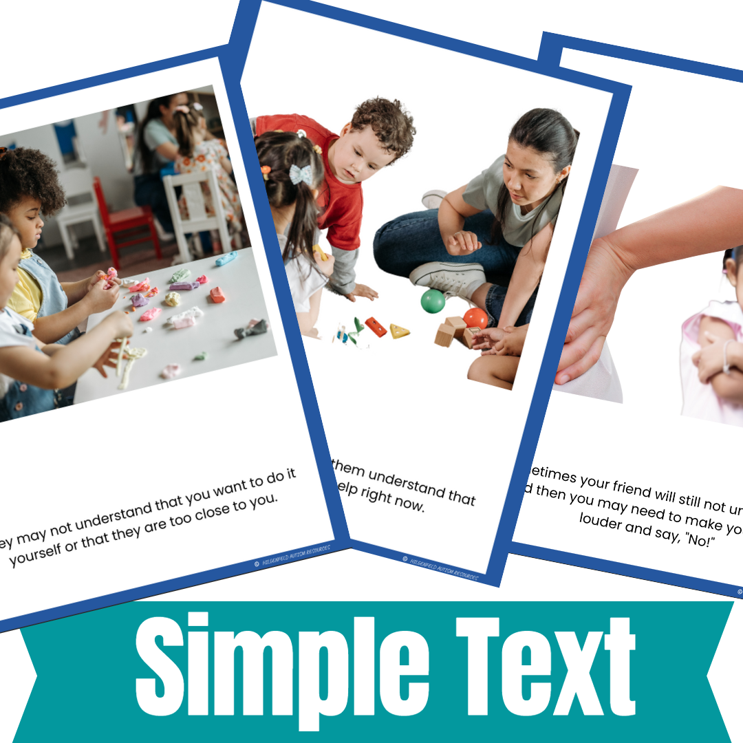 Telling Peers No Self-advocacy Social Skills Story for Preschoolers ...