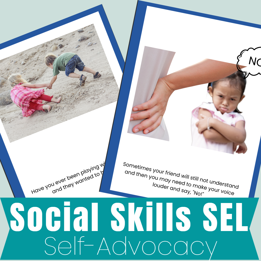 Telling Peers No Self-advocacy Social Skills Story for Preschoolers ...