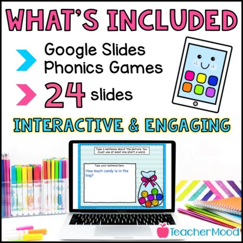 Phonics Games | Short A CVC Words | Short Vowels Literacy Centers ...