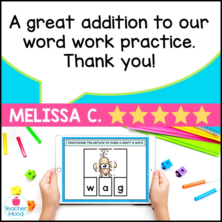 Phonics Games | Short A CVC Words | Short Vowels Literacy Centers ...