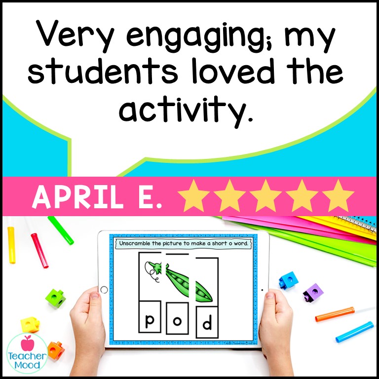 Phonics Games | Short O CVC Words | Short Vowels Literacy Centers ...