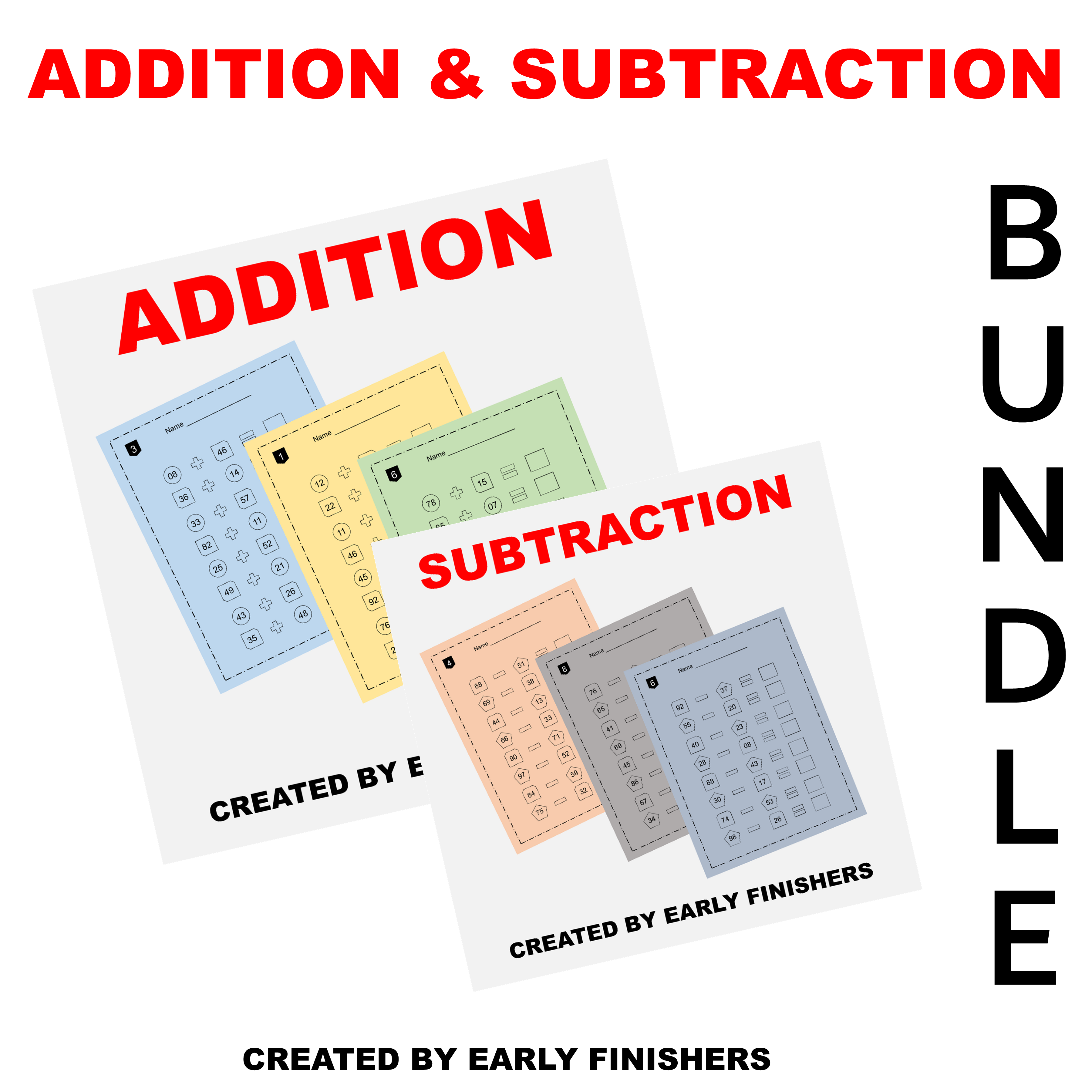 4 Digit Subtraction Without Regrouping | Made By Teachers