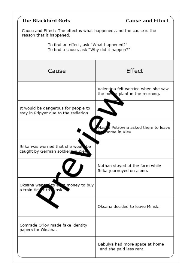 Anne Blankman "The Blackbird Girls" worksheets | Made By Teachers