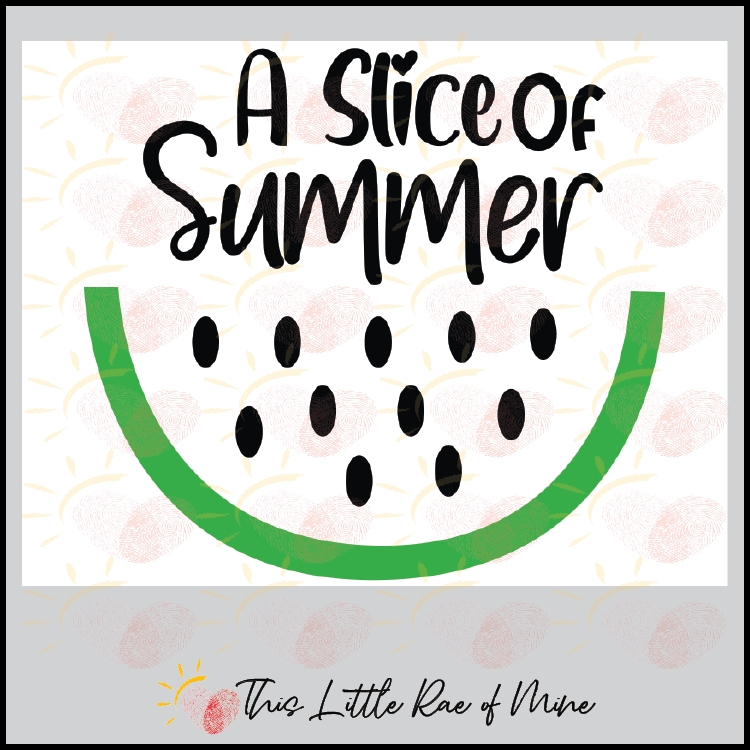 A slice of summer - watermelon - Handprint Art - printable - keepsake ...