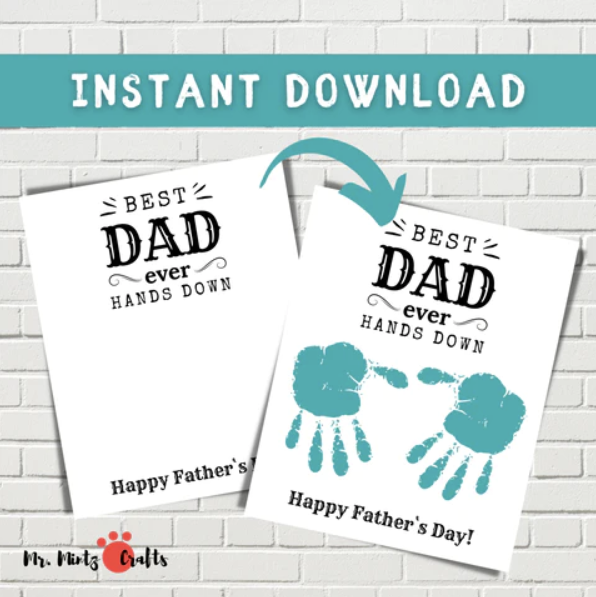 Best Dad Ever Handprint Art | Father’s Day Craft | Made By Teachers