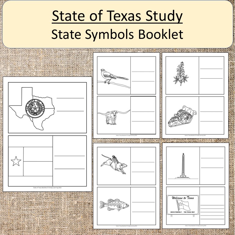State of Texas Booklet / Where I live page Worksheet Homeschool | Made ...