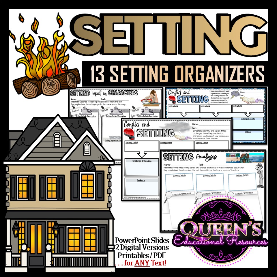 Setting Worksheets | Setting Graphic Organizers | Story Elements ...