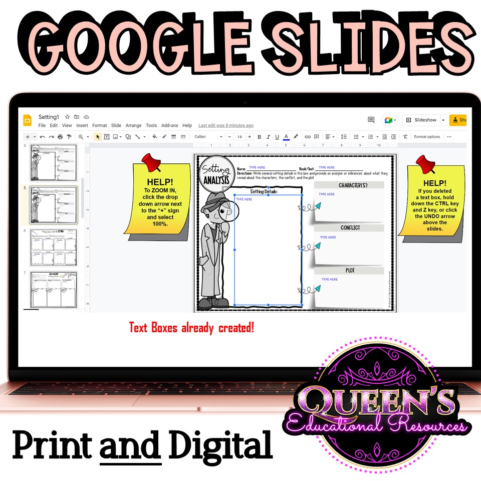 Setting Worksheets | Setting Graphic Organizers | Story Elements ...