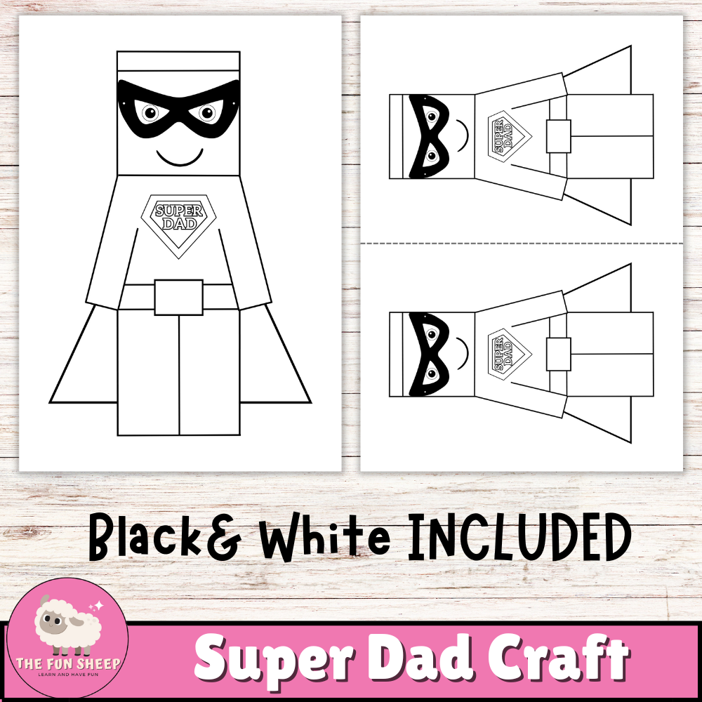 Super Dad Craft - Father's Day Superhero Puppets | Superhero Dad ...