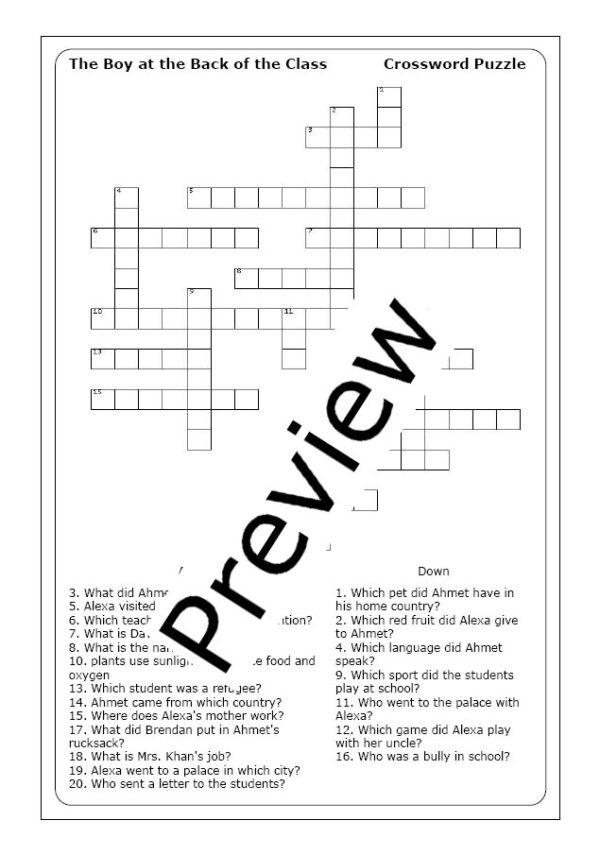 Onjali Rauf "The Boy at the Back of the Class" worksheets - Made By ...