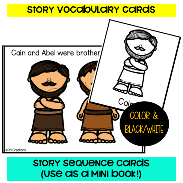 Cain and Abel Bible Activities l Cain and Abel Craft and Worksheets for ...