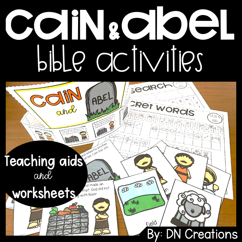 Cain and Abel Bible Activities l Cain and Abel Craft and Worksheets for ...
