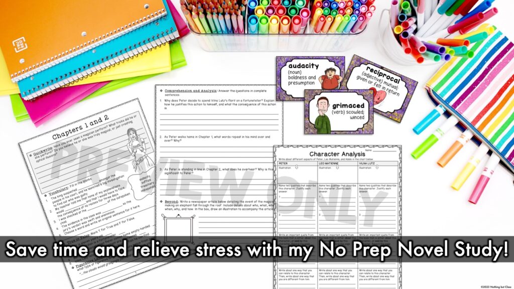 The Magician's Elephant Novel Study Unit | Made By Teachers