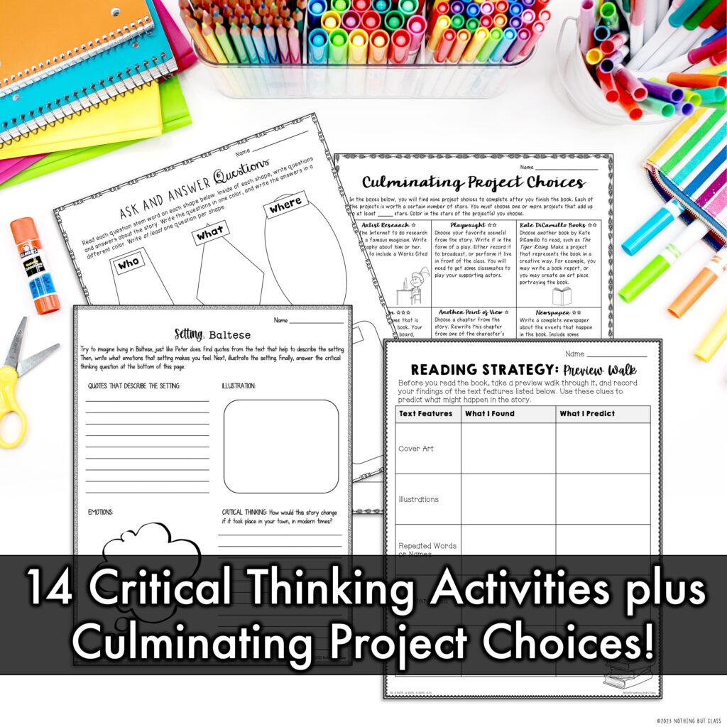 The Magician's Elephant Activities and Projects | Made By Teachers