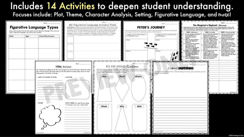 The Magician's Elephant Activities and Projects | Made By Teachers