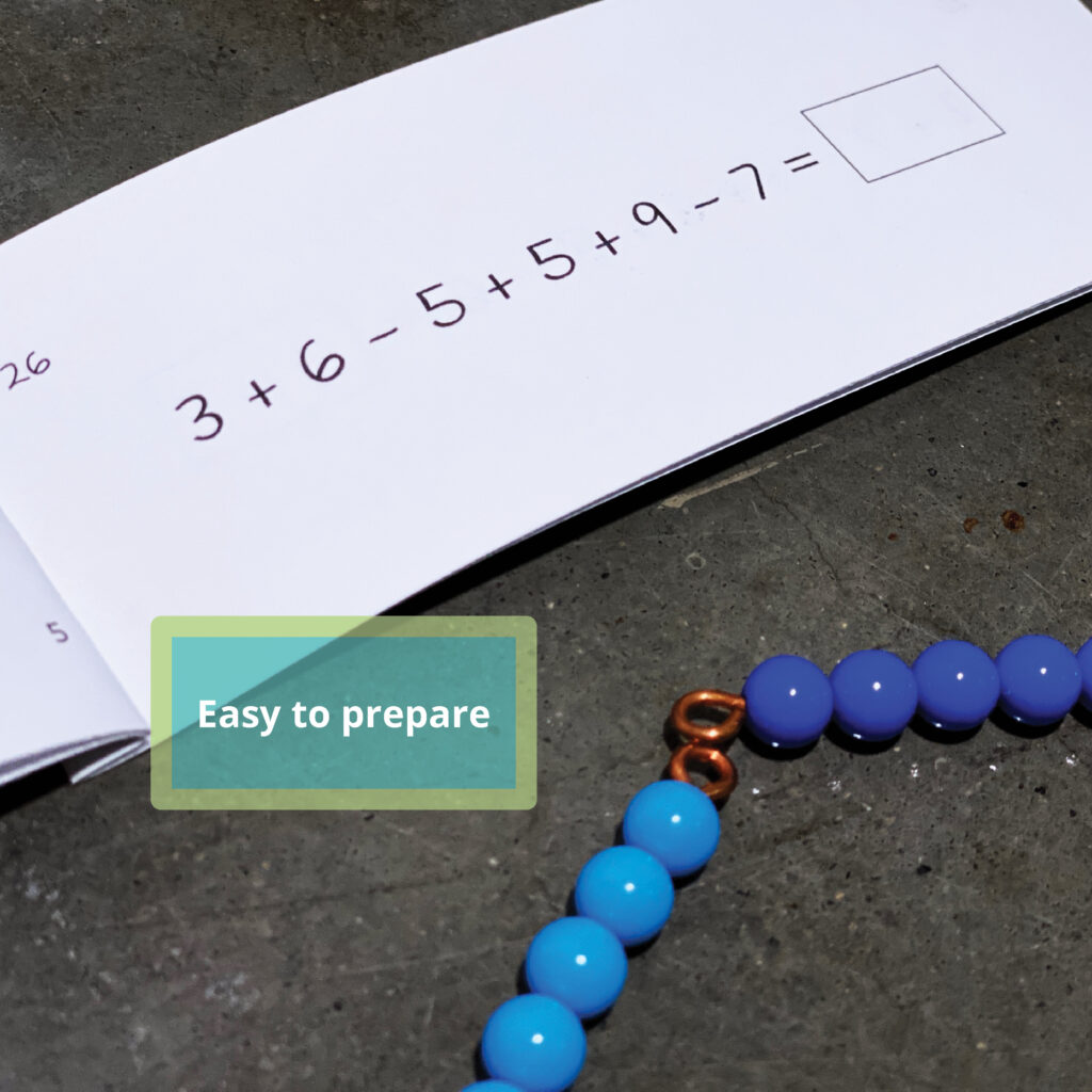 Montessori Math Subtraction Snake Game Booklets for Subtraction Facts ...