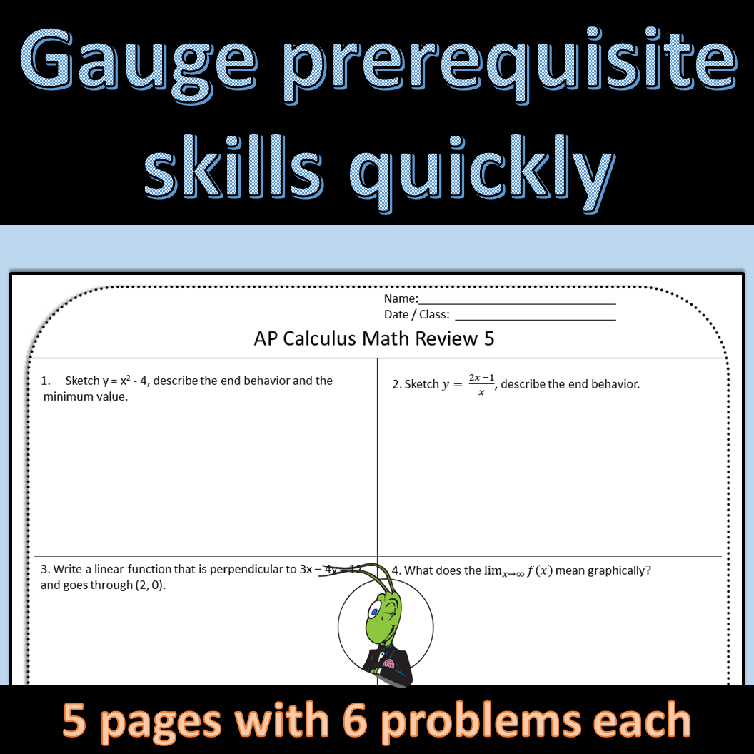 AP Calculus Back to School Math Review | Made By Teachers