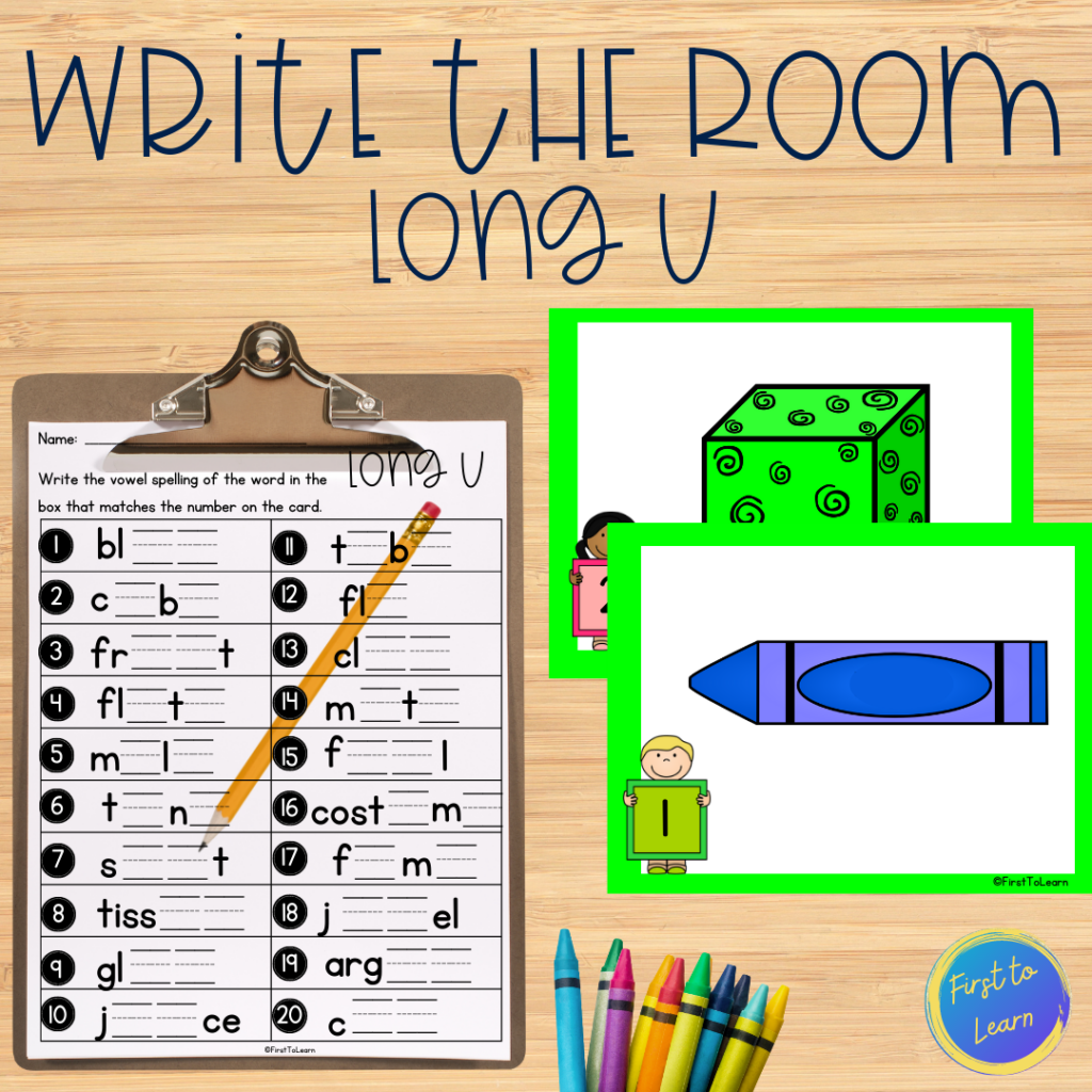 Long U Write The Room Phonics Activity | Made By Teachers