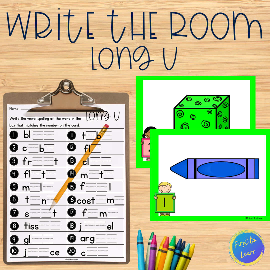 Long U Write The Room Phonics Activity | Made By Teachers