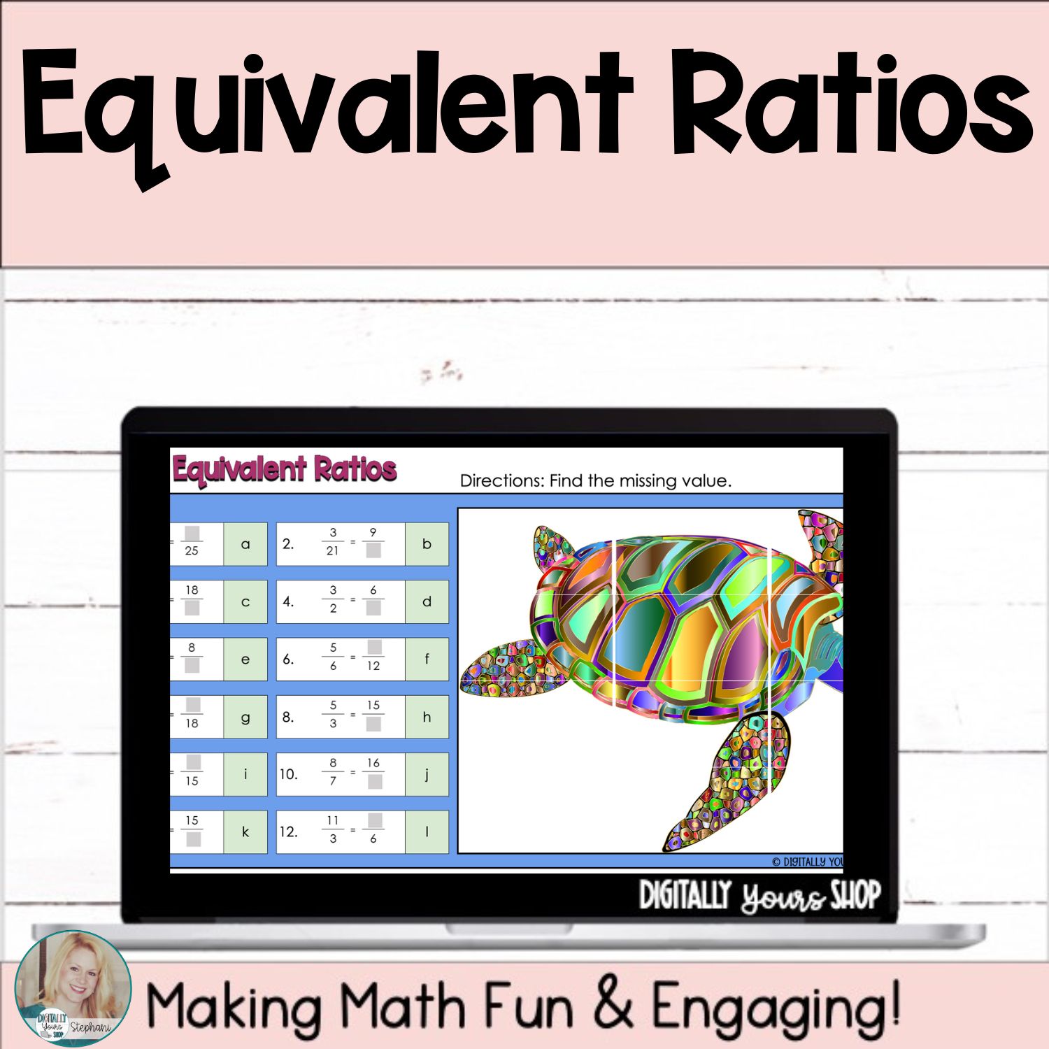 Equivalent Ratios Self-Checking Self-Grading Digital Activity | Made By ...
