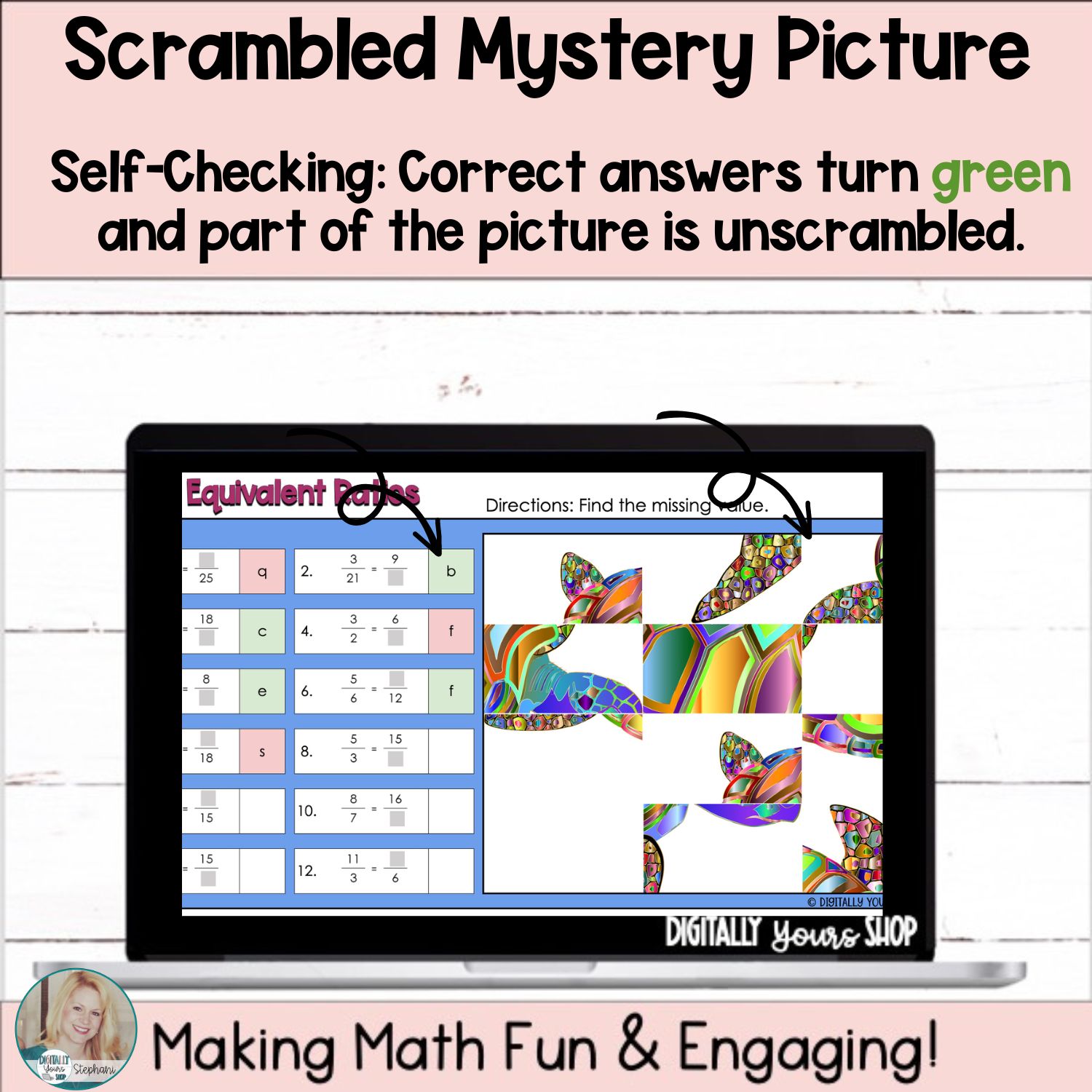 Equivalent Ratios Self-Checking Self-Grading Digital Activity | Made By ...