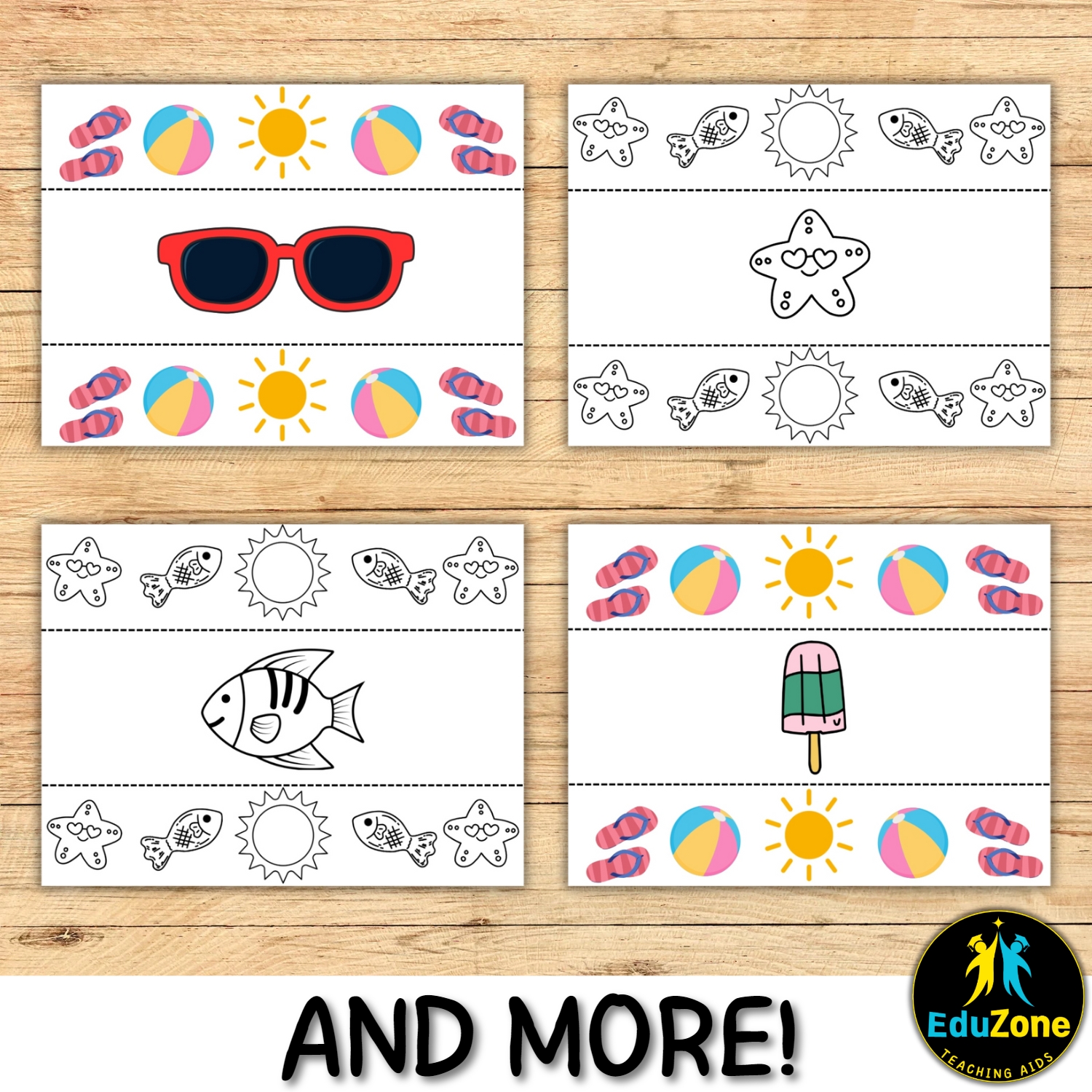 Sunny Beach Bash Colorful & Colorable Hats & Crowns for Summer Fun ...