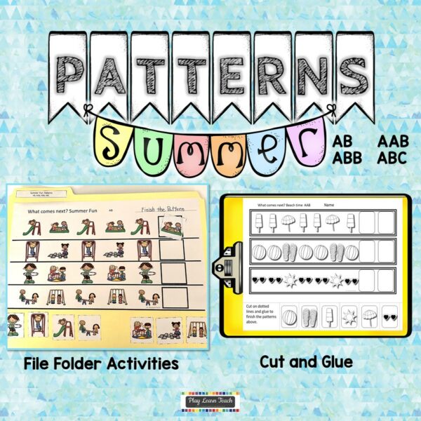 Summer Patterns File Folder Activities & Worksheets | Made By Teachers
