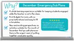 December Emergency Sub Plans Middle School ELA Mini Lessons - Print and ...