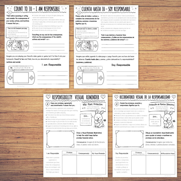 Responsibility | Rabbit Theme BUNDLE | Made By Teachers