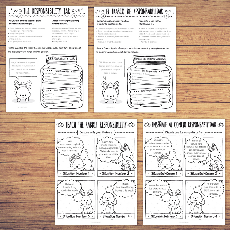 Responsibility | Rabbit Theme BUNDLE | Made By Teachers