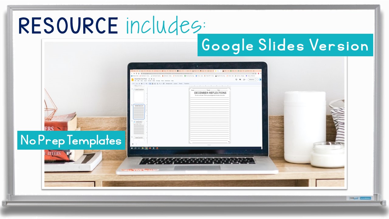 December Emergency Sub Plans Middle School ELA Mini Lessons - Print and ...