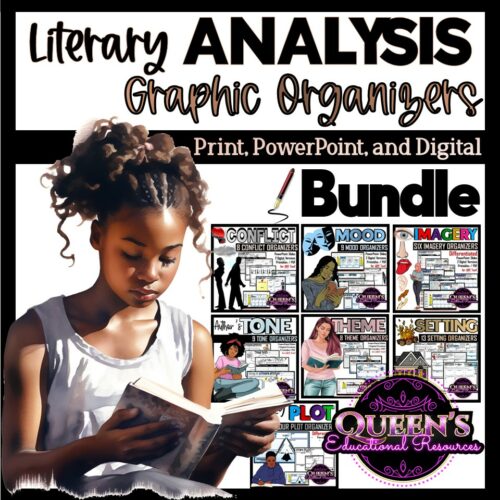 Literary Analysis Graphic Organizers | Theme | Mood | Tone | Conflict ...