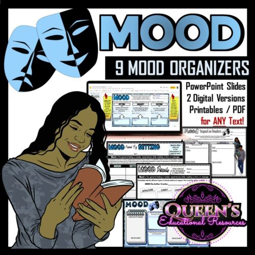 Literary Analysis Graphic Organizers | Theme | Mood | Tone | Conflict ...