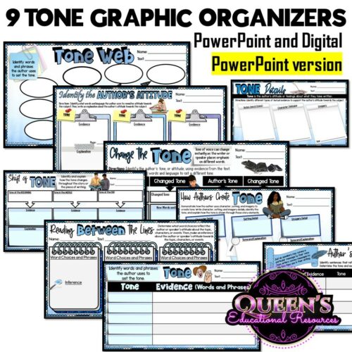 Literary Analysis Graphic Organizers | Theme | Mood | Tone | Conflict ...
