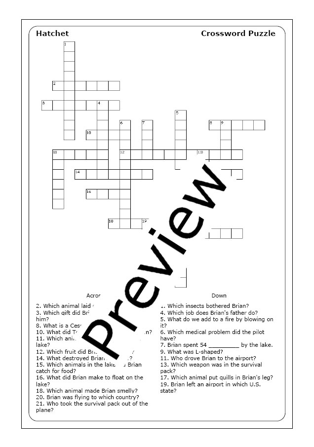 Gary Paulsen "Hatchet" worksheets | Made By Teachers