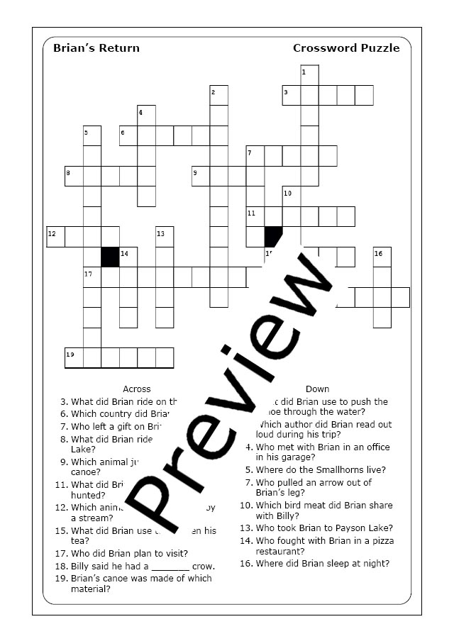 Gary Paulsen "Brian's Return" worksheets | Made By Teachers