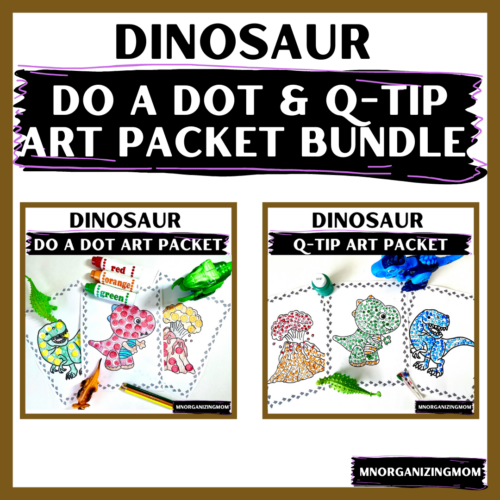 Dinosaur Do A Dot & Q-Tip Art Packet | Made By Teachers