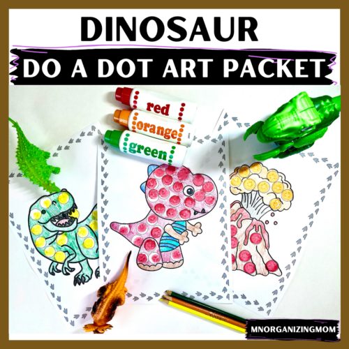 Dinosaur Do A Dot & Q-Tip Art Packet | Made By Teachers